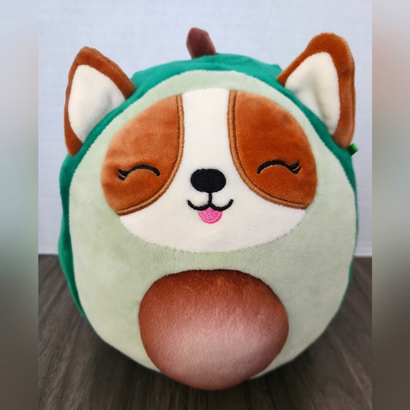 Kellytoy | Toys | Squishmallow Regina The Corgie In Avocado Costume 8 ...